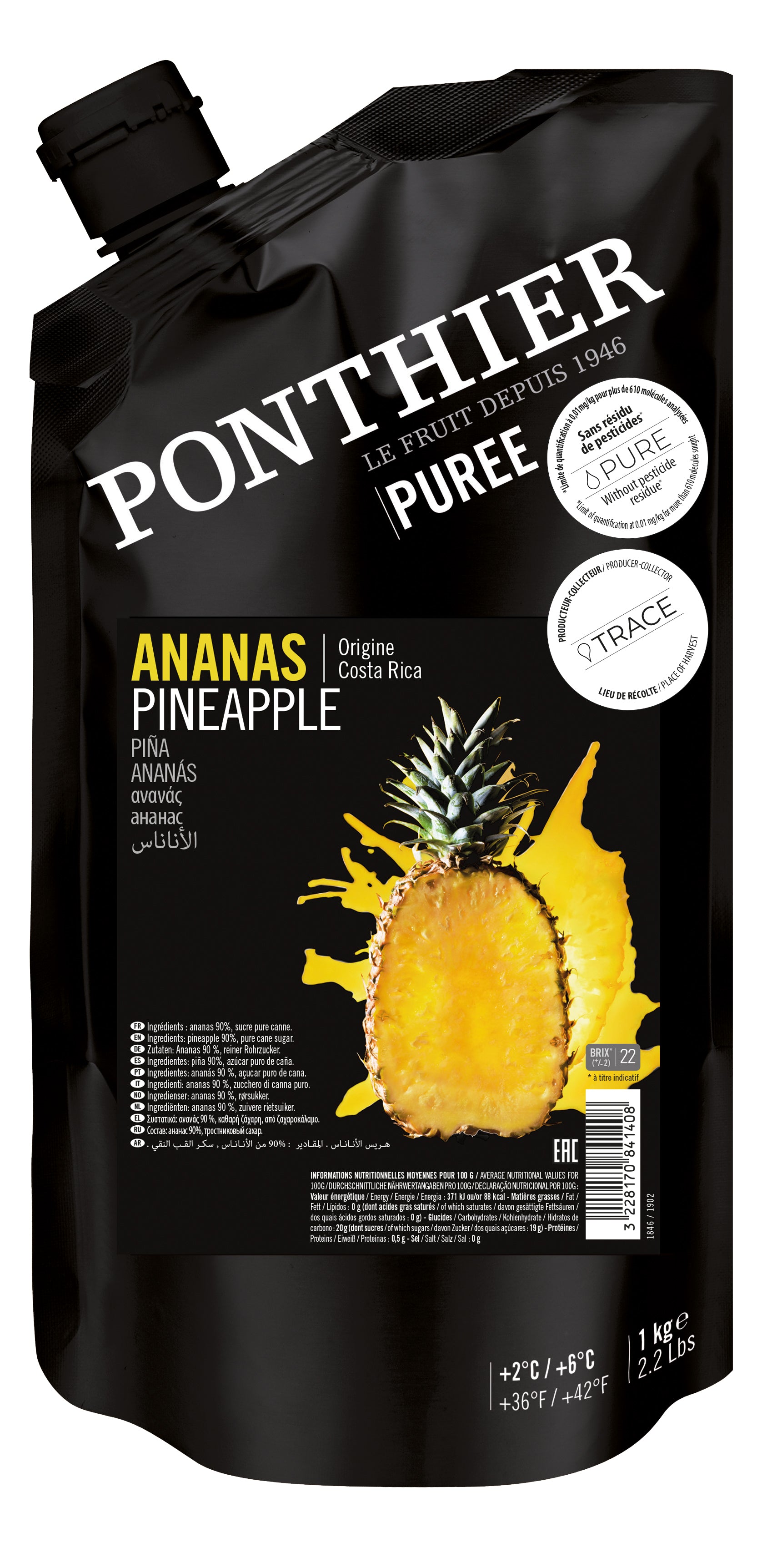 Purée d'ananas - 1kg